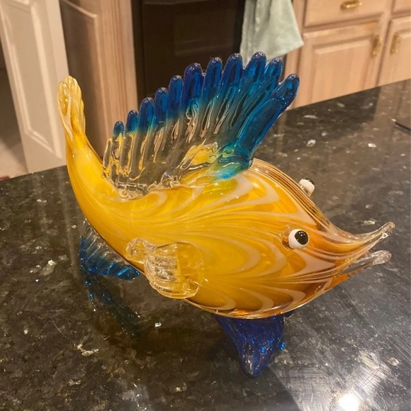 Art | Rare Handmade Glass Blown Fish | Poshmark
